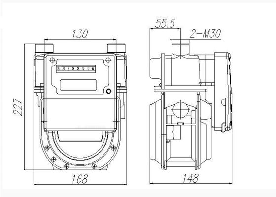 STS Keypad Prepaid Gas Meter with LoraWAN Solution Streamlined Gas Management